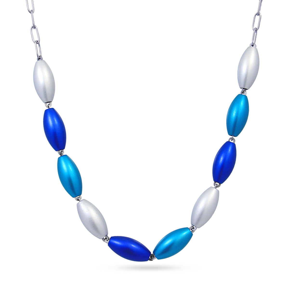 Lively BCO972 necklace, minimalist design, made of full-color aluminum ...